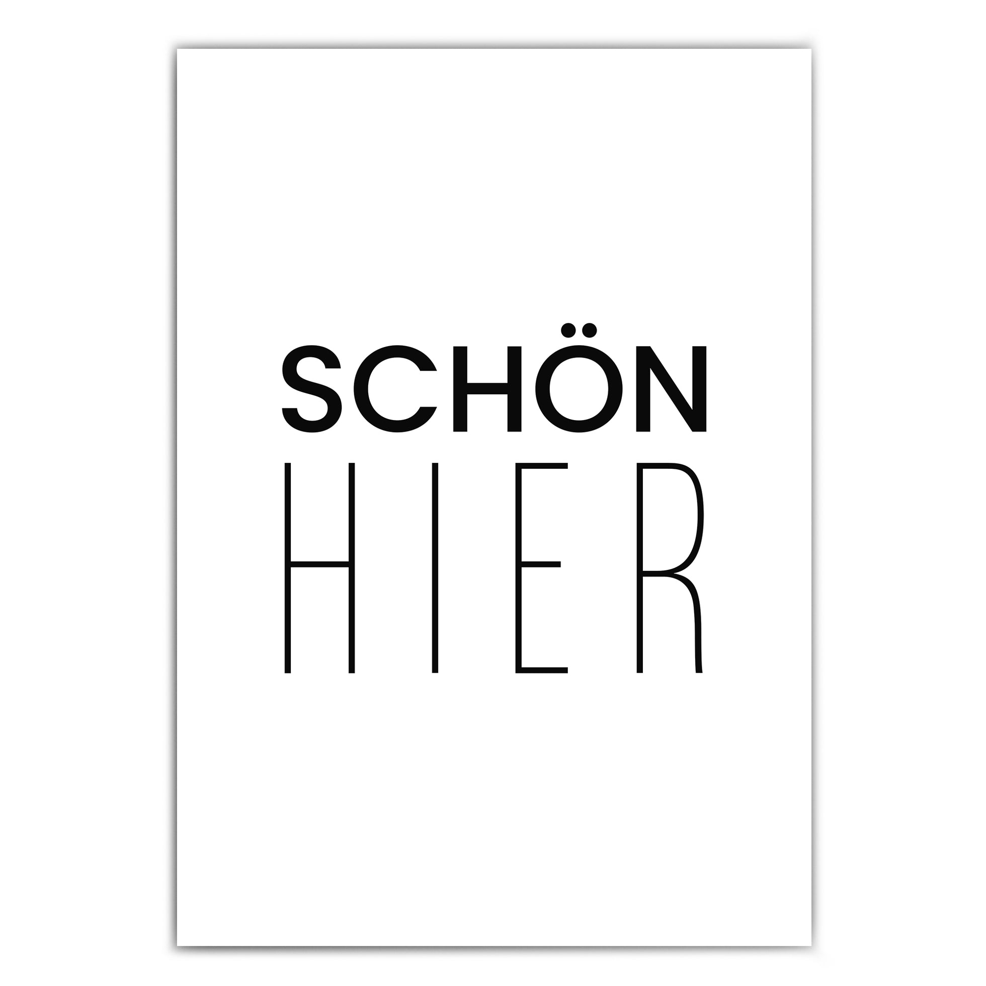 Poster Schon Hier