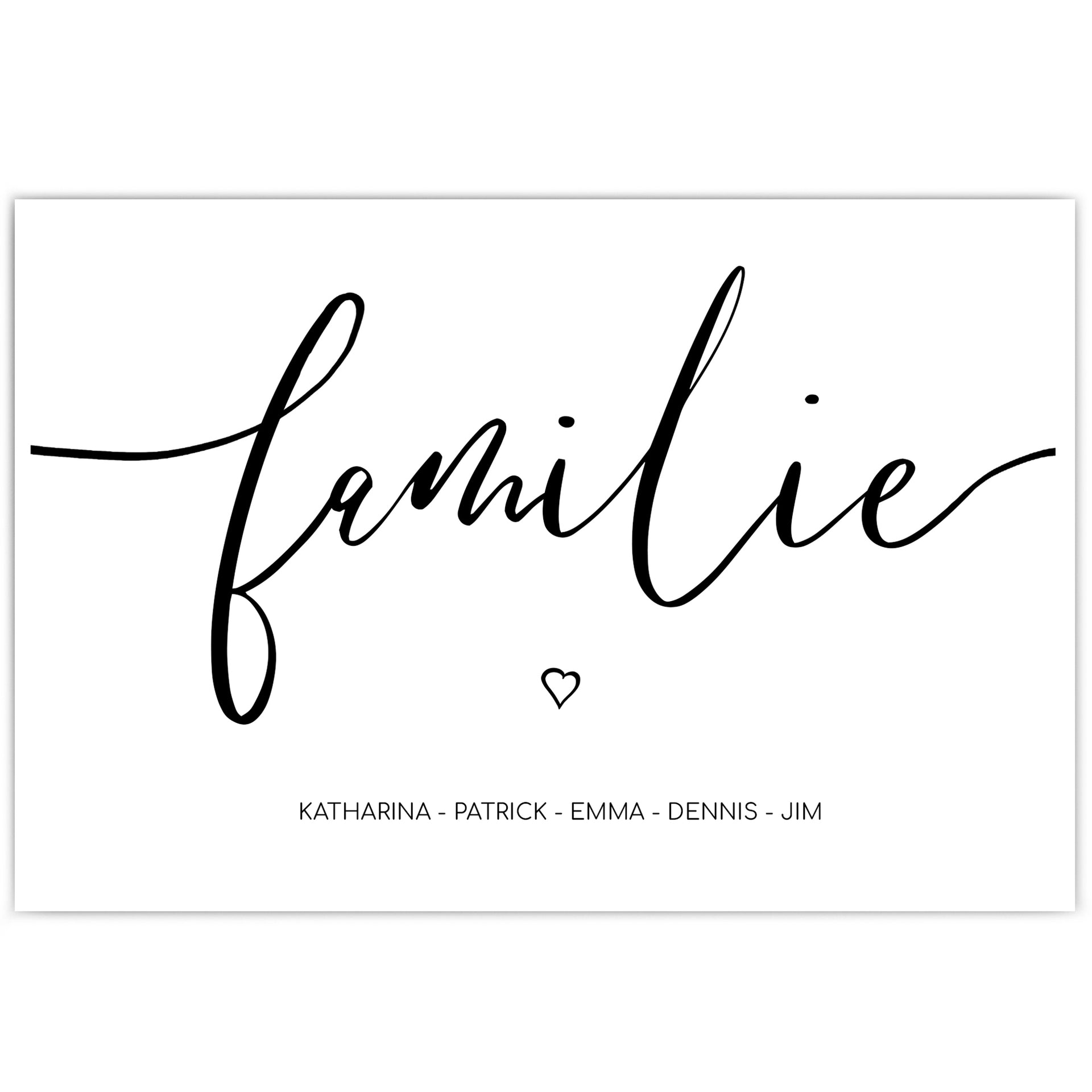 Personalisierte Familienposter | Geschenkidee für Freunde & Familie ...